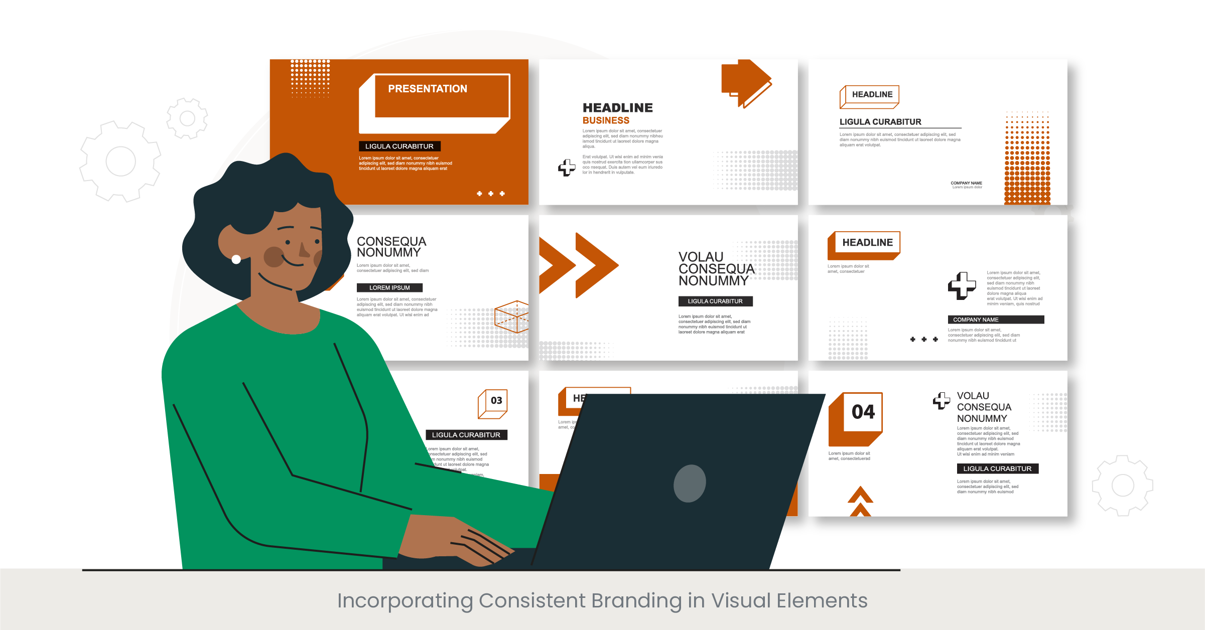 Business Presentation Enhancement with Visual Aids | INK PPT