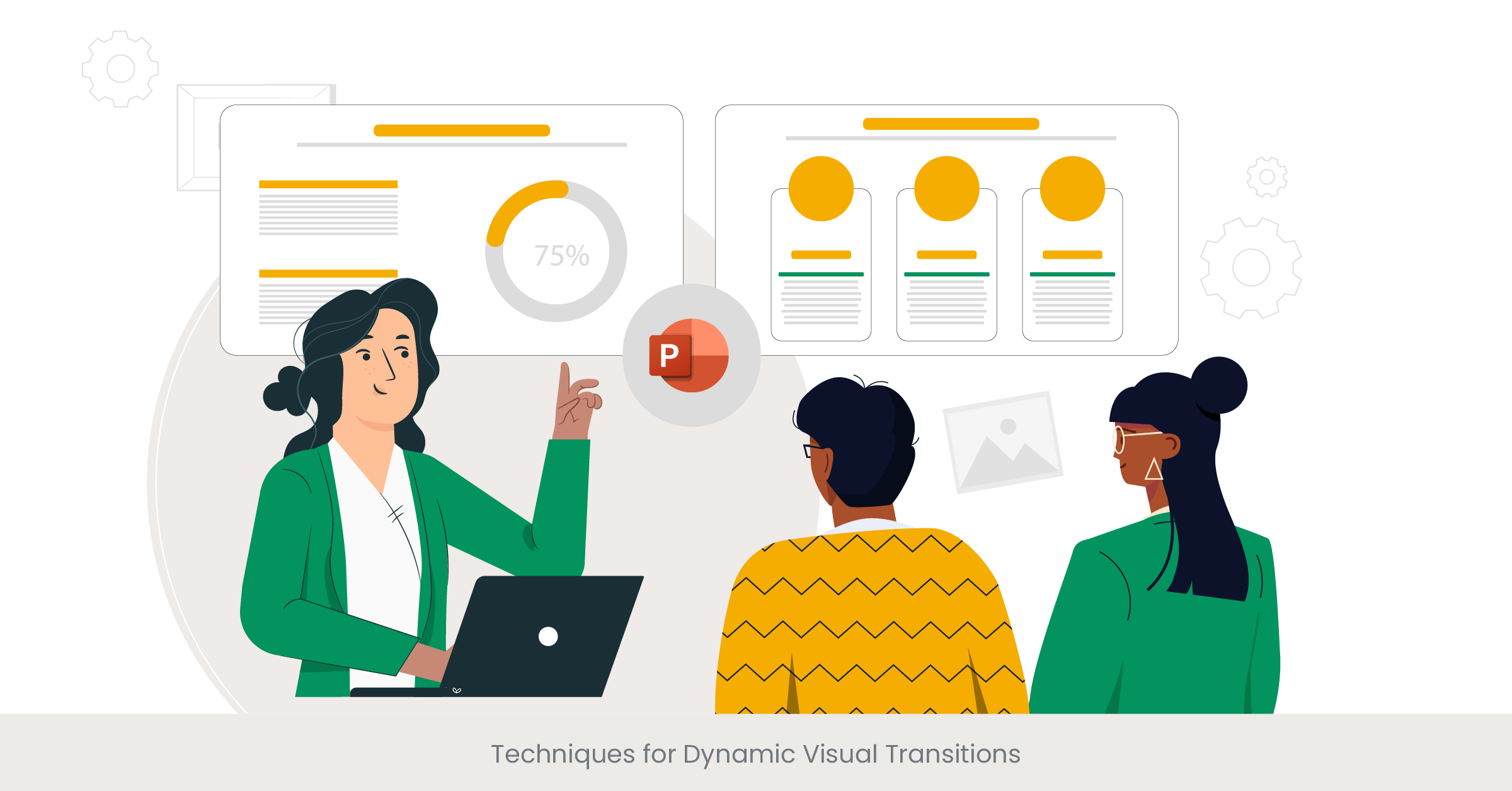 Business Presentation Enhancement with Visual Aids | INK PPT