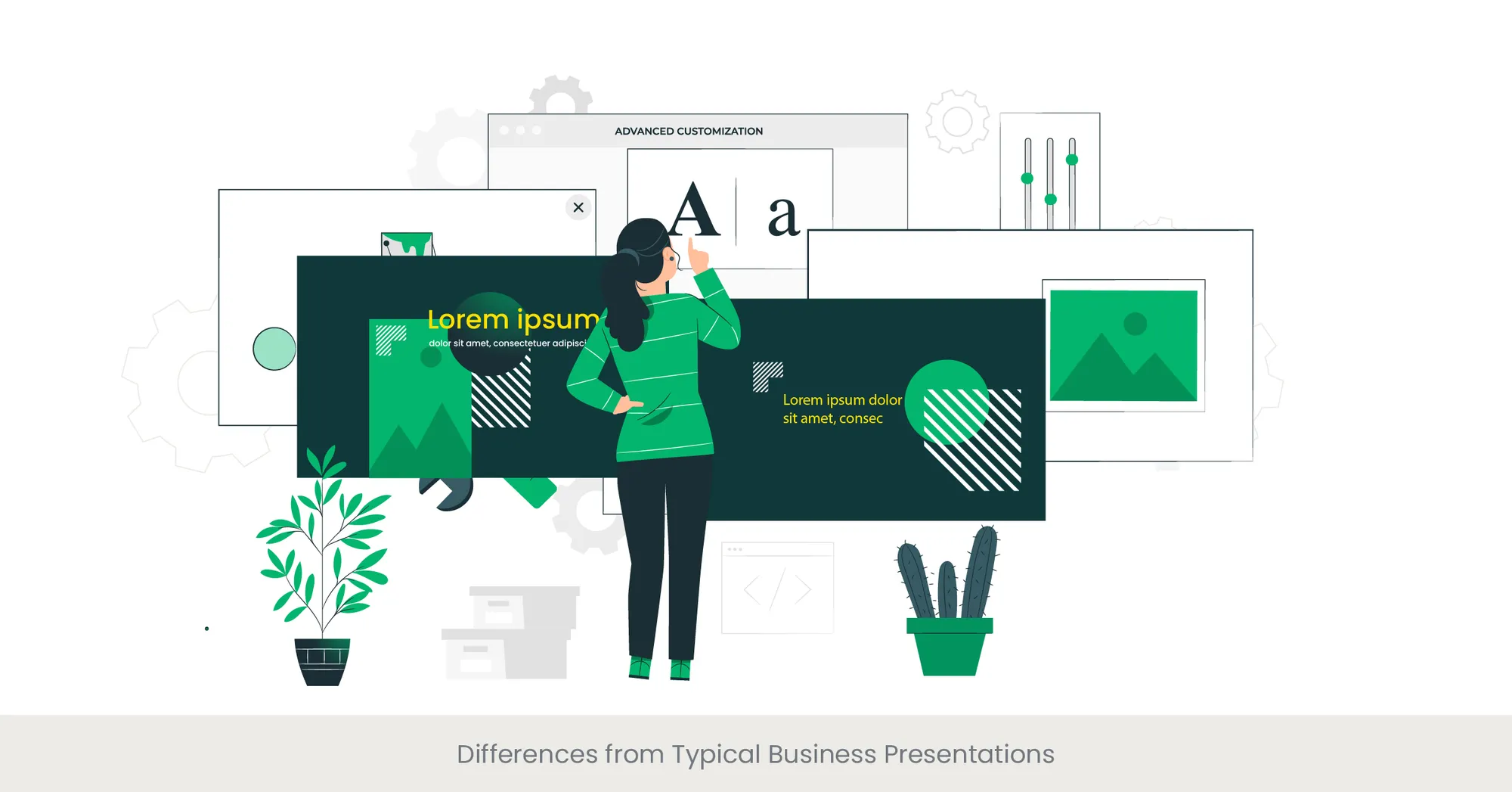 Explore Variances from Standard Business Presentations | INK PPT